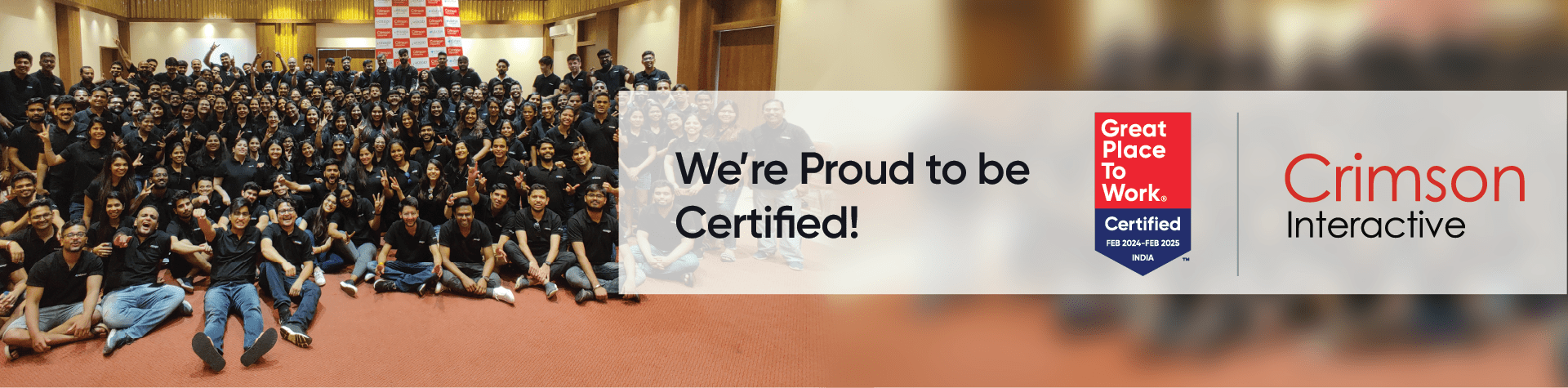 Crimson Interactive Awarded As Great Place To Work®